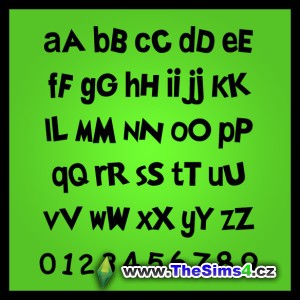 The Sims font (písmo) ke stažení | The Sims 4